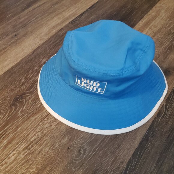 budlight | Accessories | New Bud Light Light Blue Summer Bucket Hat ...